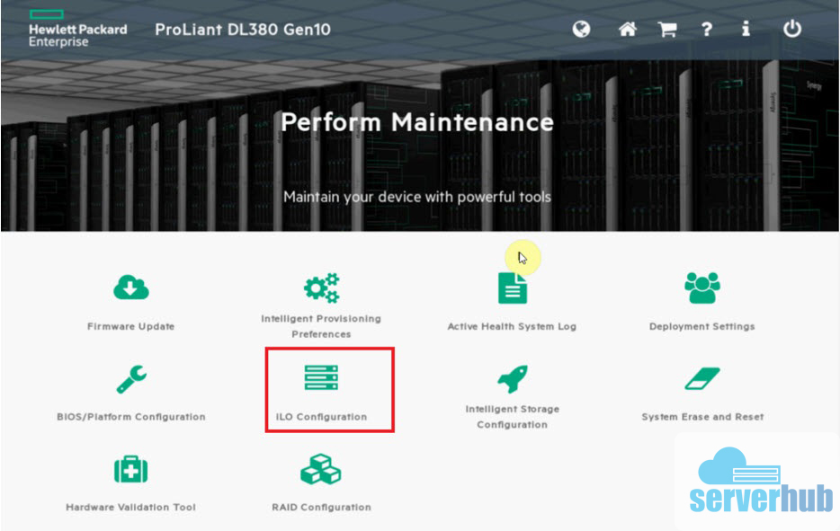Hướng dẫn cấu hình IP ILO máy chủ HPE
